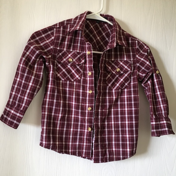 Faded Gear | Shirts & Tops | Faded Gear Boys Plaid Shirt Size 4 | Poshmark